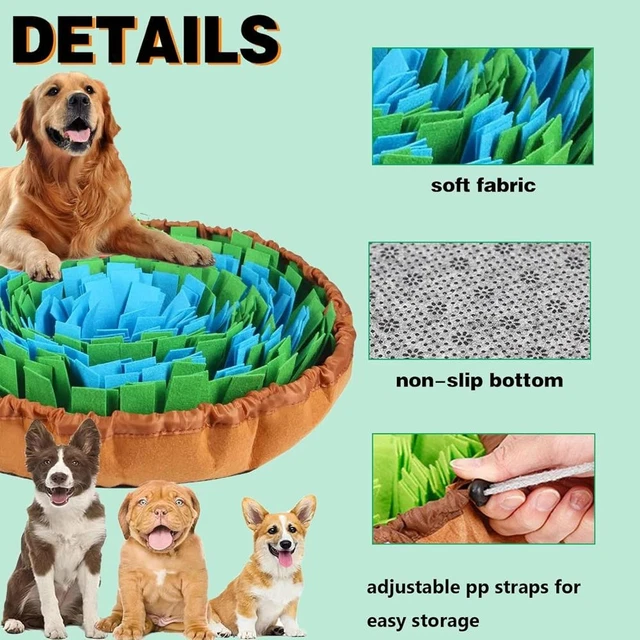SNUFFLE MAT FOR Dogs,Interactive Dog Puzzle Toys for Boredom,Adjustable ...