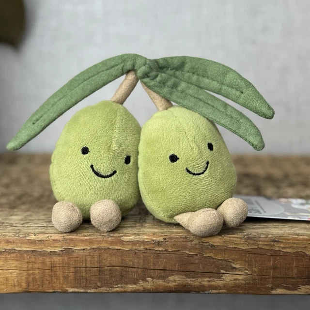 JELLYCAT AMUSEABLE OLIVES - First Release Olives Velour Soft Toy ...