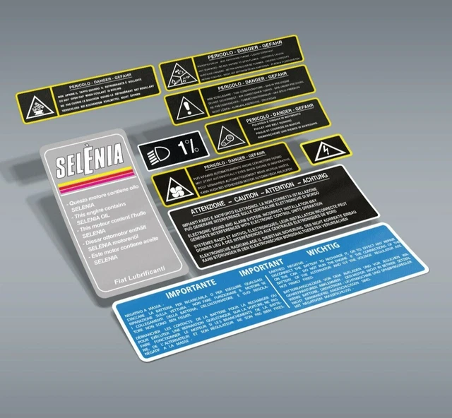 KIT COMPLETO ADESIVI STICKER MOTORE per FIAT CROMA EUR 36,80 - PicClick IT