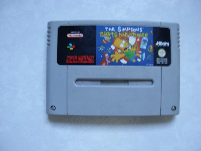 JEU SUPER NINTENDO SNES - The Simpsons Bart's Nightmare - SNSP-BN-FAH ...