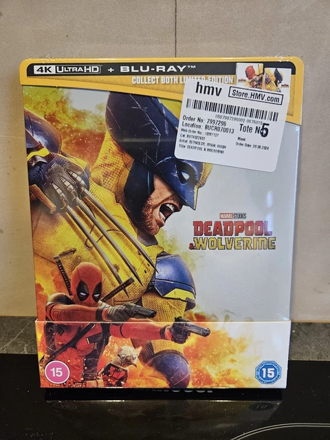 DEADPOOL AND WOLVERINE 4K UHD Blu Ray Steelbook UK Edition Wolverine version £59.99 - PicClick UK