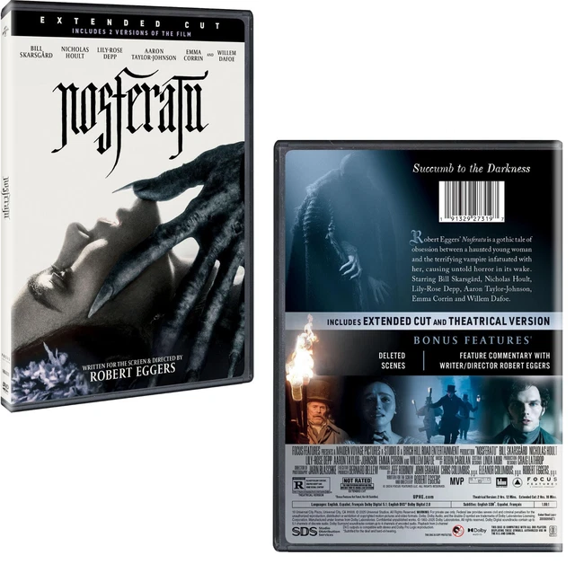 NOSFERATU (2024): LILY-ROSE Depp, Nicholas Hoult - NEW Eu 4K + BLU-RAY ...