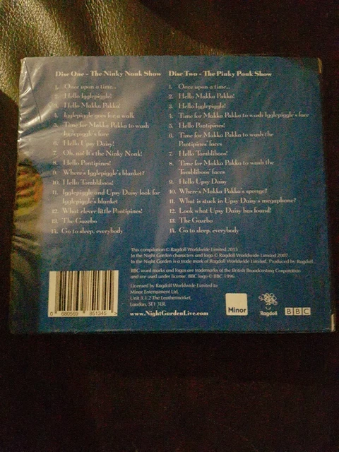 IN THE NIGHT Garden Live Show Soundtrack 2007 New/Sealed 2 Cd Souvenir ...