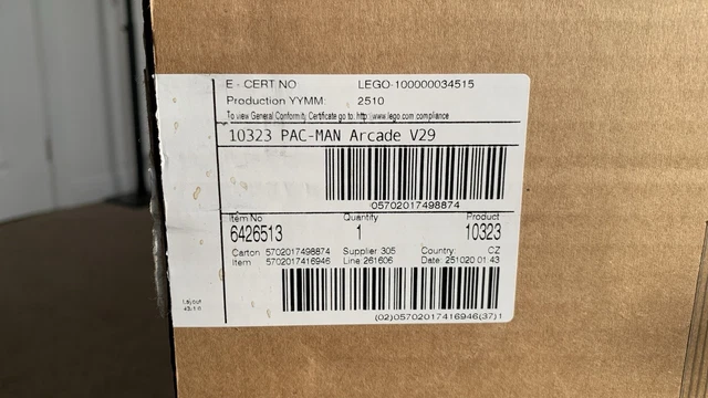 LEGO ICONS PAC-MAN Arcade Building Set 10323 | BNIB Factory Sealed in ...