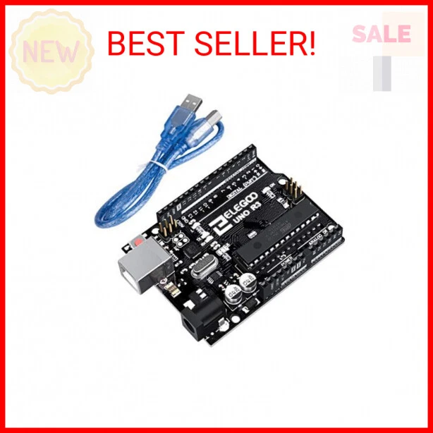 ELEGOO UNO R3 Board ATmega328P with USB Cable(Arduino-Compatible) for ...