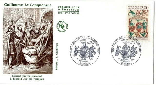 2492+ FDC ENVELOPPE 1er JOUR GUILLAUME LE CONQUERANT ROUEN EUR 2,00 - PicClick FR