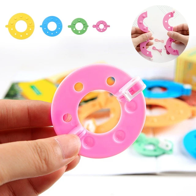 ULTNICE 8PCS 4 Sizes Essential Pompom Maker Fluff Ball DIY Needle Craft ...