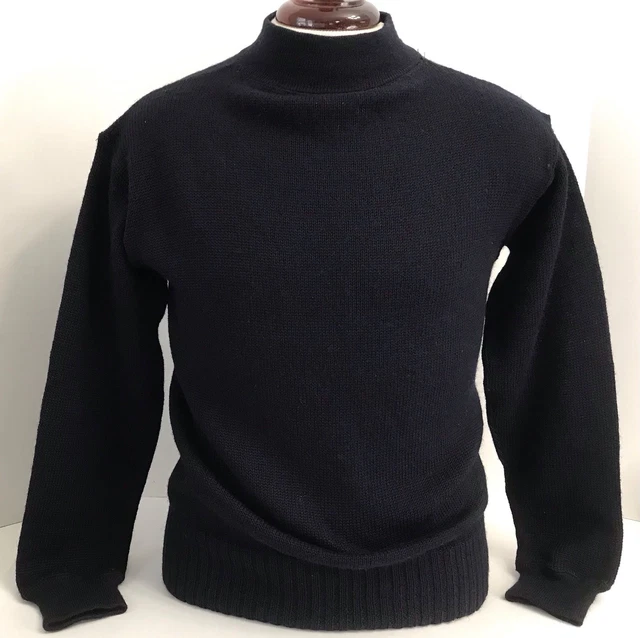 VINTAGE WWII US Issue Navy Wool Knit Deck Sweater Size 40 Contract N ...