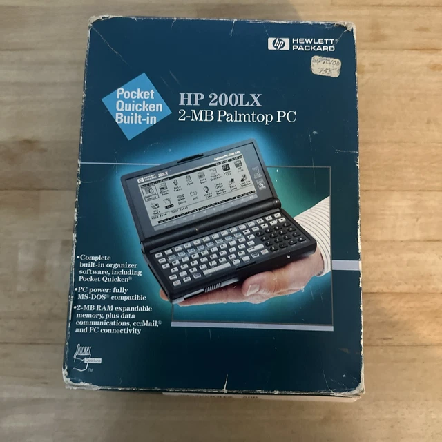 HP 200LX 2MB Palmtop PC - Complete Excellent Condition - Works as New ...