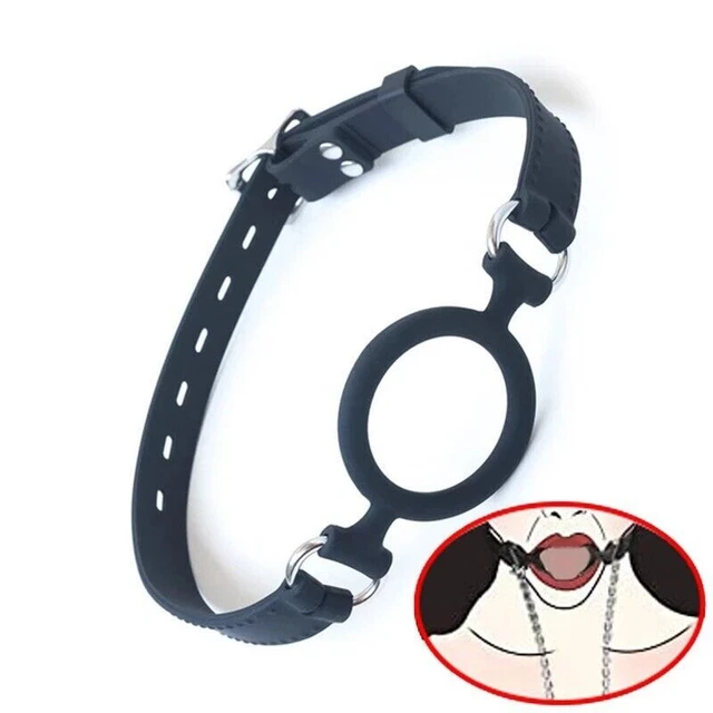 Open Mouth Gags Binding Deep Throat Oral Fixation Silicone Restraints