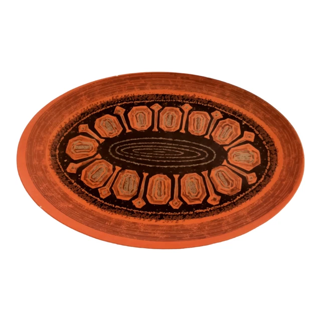 VINTAGE RETRO PATTERN Melamine Melmac Ornamin Ware Serving Dish $20.00 ...