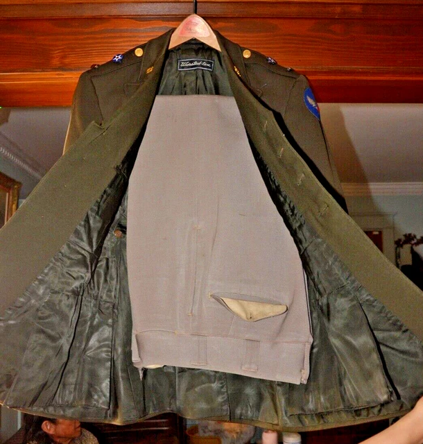 VTG 1940S AUTHENTIC WW2 Uniform US Army Dress Uniform Jacket and Pants ...