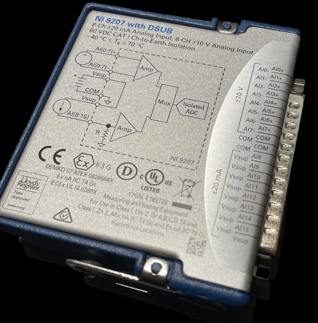 NATIONAL INSTRUMENTS NI 9207 cDAQ Analog Input Module, Voltage ...