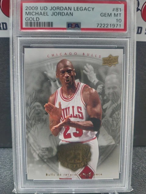 2009 UD JORDAN Legacy GOLD Michael Jordan #81 PSA 10 Gem Mint EUR 192 ...