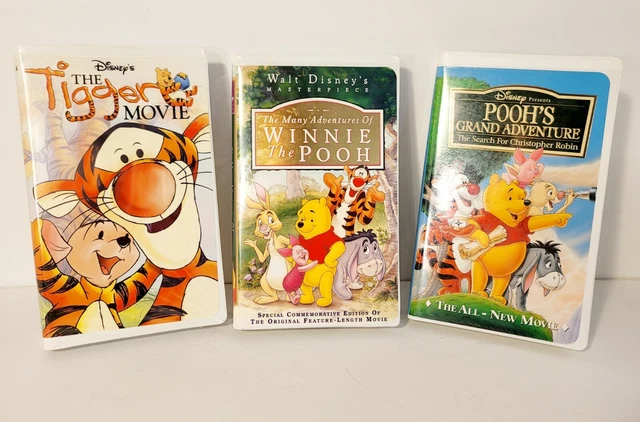 Winnie The Pooh Walt Disney Vhs Movies Lot Of 3 And Tigger Too 20 41