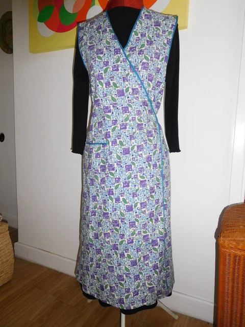 VINTAGE WRAP-AROUND FULL Pinny Apron £15.00 - PicClick UK