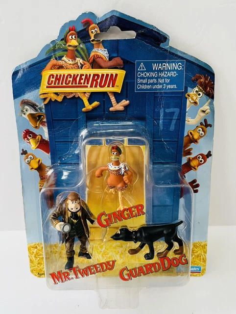 GINGER, GUARD DOG and Mr Tweedy Playmates Figure Set Chicken Run ...