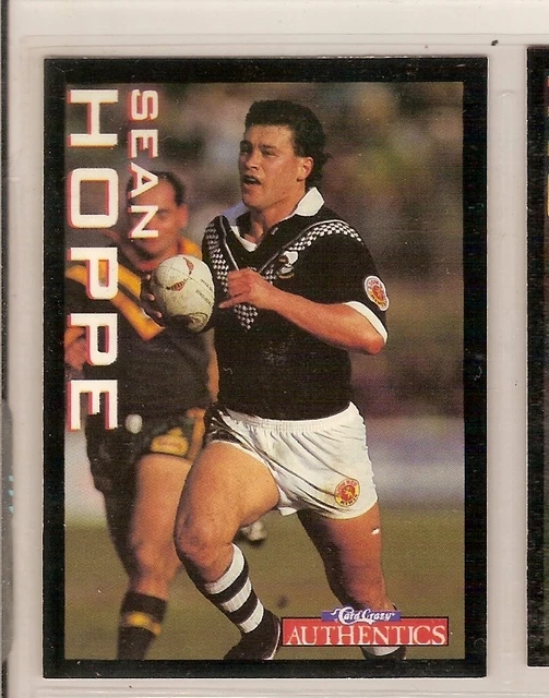 1995 NEW Zealand Rugby League Card #10 Sean Hoppe, Auckland Warriors ...