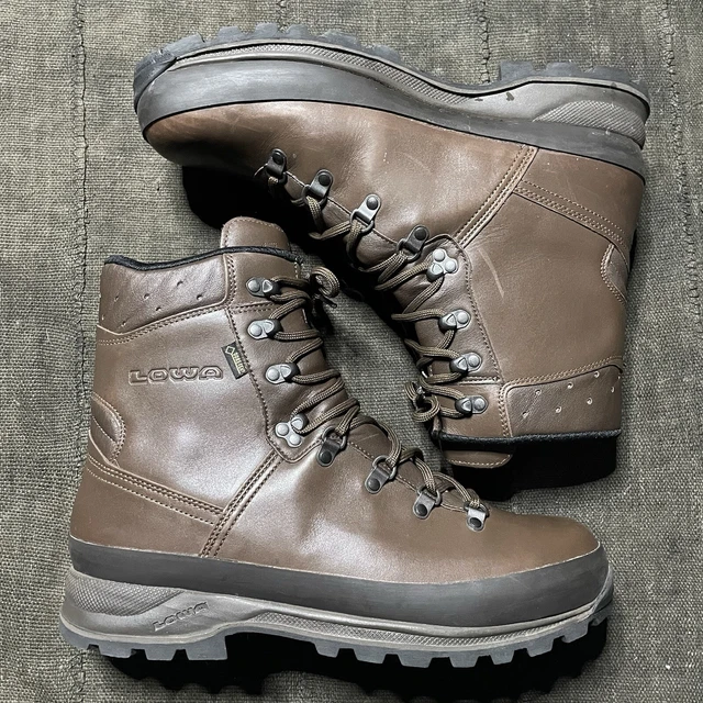 LOWA PATROL GORE Tex Boots Men’s 13 Leather Lace Up Hiking Gorpcore ...