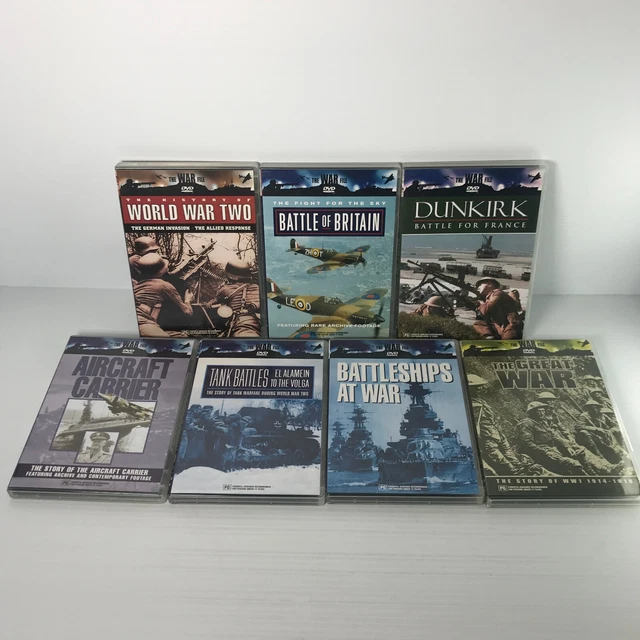 BUNDLE 7 X The War File DVDs | Great Battleships Tank Battles Sea ...