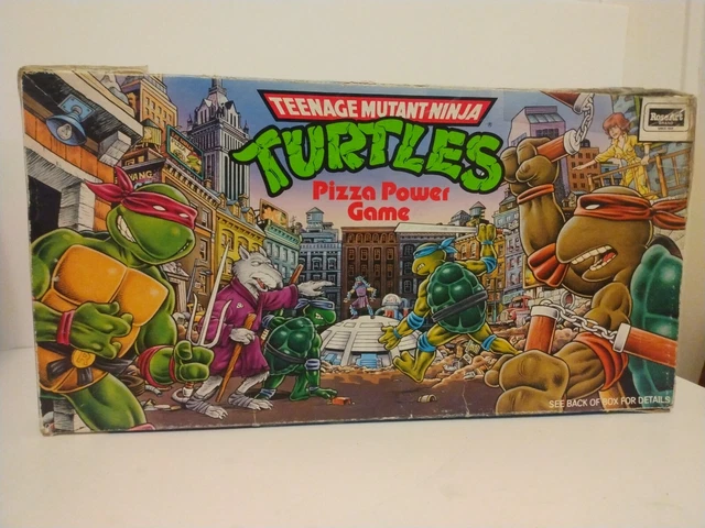 TEENAGE MUTANT NINJA Turtles Pizza Power Board Game TMNT 1989 SEE ...