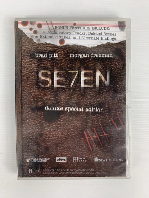 SEVEN DELUXE EDITION R4 DVD Brad Pitt Morgan Freeman Mint Disc $8.97 ...
