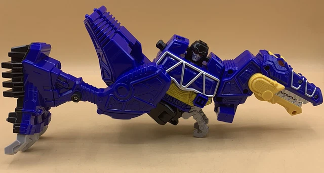 POWER RANGERS DINO Charge Megazord Deluxe Spino Zord Blue T-Rex Figure ...