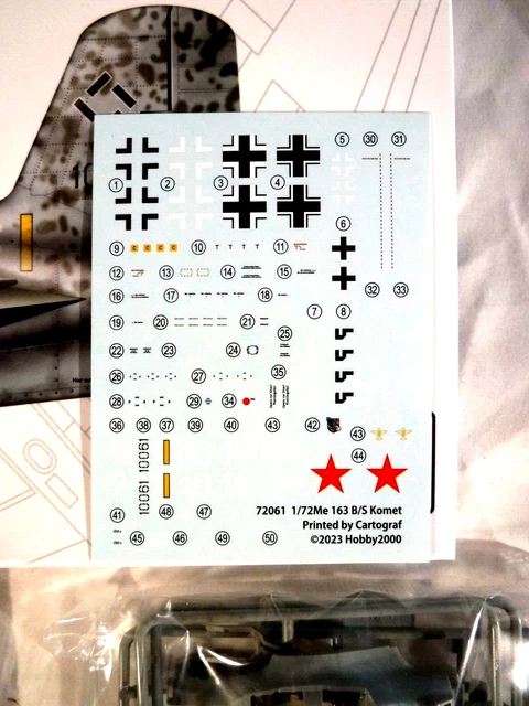 1/72 HOBBY 2000 German WWII Rocket Fighter Messerschmitt Me 163 B/S ...