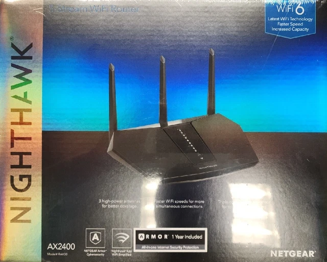 NETGEAR NIGHTHAWK AX2400 5-Stream WiFi 6 Router (RAX30) $89.00 - PicClick