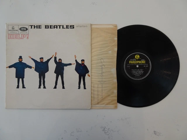 BEATLES HELP LP Wildly Rare Orig 1965 1St Uk Stereo Parlophone With Mt ...
