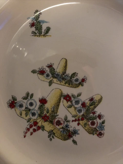 RARE BESWICK MEXICAN MADNESS PATTERN 1950’s Vintage Retro Dinner Plates ...
