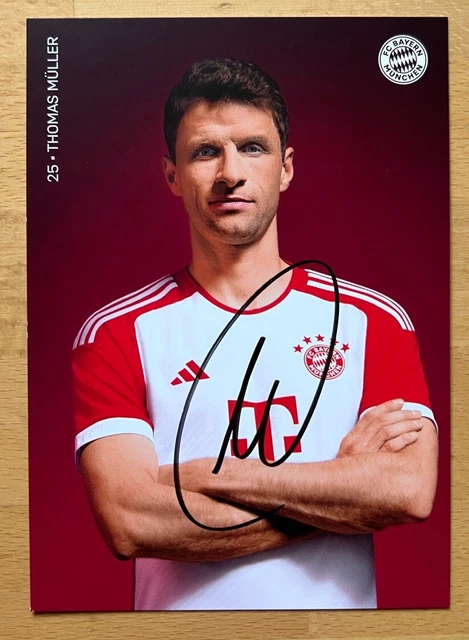 THOMAS MÜLLER AK FC Bayern München 2023-24 Autogrammkarte original signiert EUR 21,99 - PicClick DE