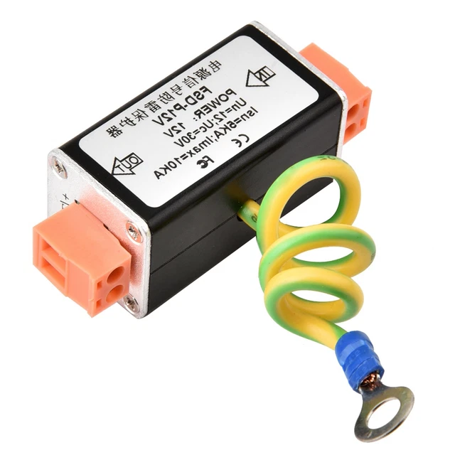 SINGLE CHANNEL POWER Surge Protector Thunder Lighting Arrester Device ...