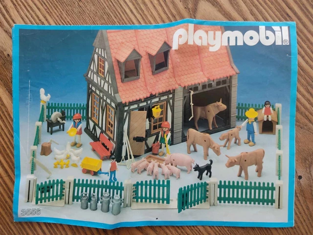 PLAYMOBIL, ANCIENNE NOTICE dépliante grande ferme, 3556, 1982, Vintage ...