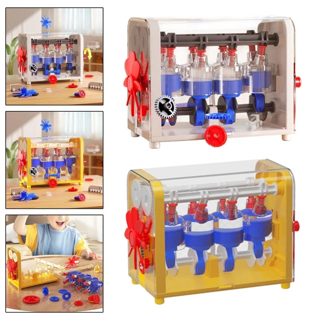 ENGINE MODEL ASSEMBLY Toy Intelligence Development Kids Mechanical ...