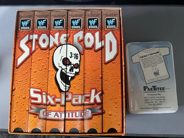 WWF WWE VHS Video Stone Cold Steve Austin Six Pack of Attitude + sealed ...