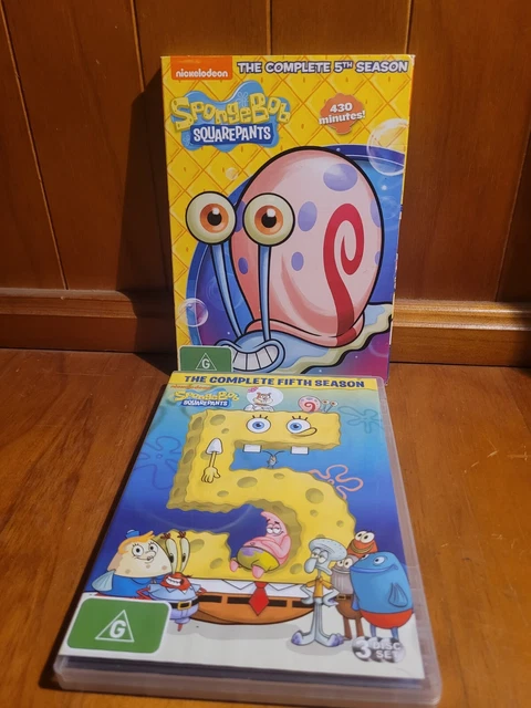 SPONGEBOB SQUAREPANTS THE Complete Fifth Season 5 DVD Slipcover (Free ...