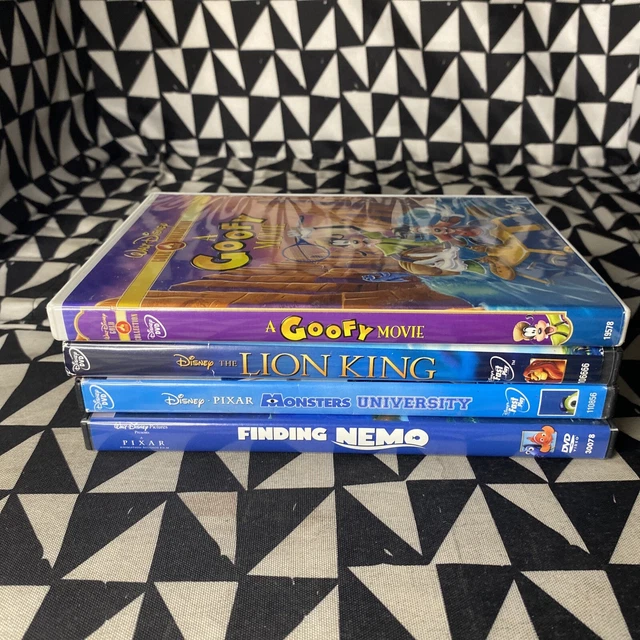 DISNEY DVD LOT 4: A Goofy Movie Finding Nemo Lion King Monsters ...