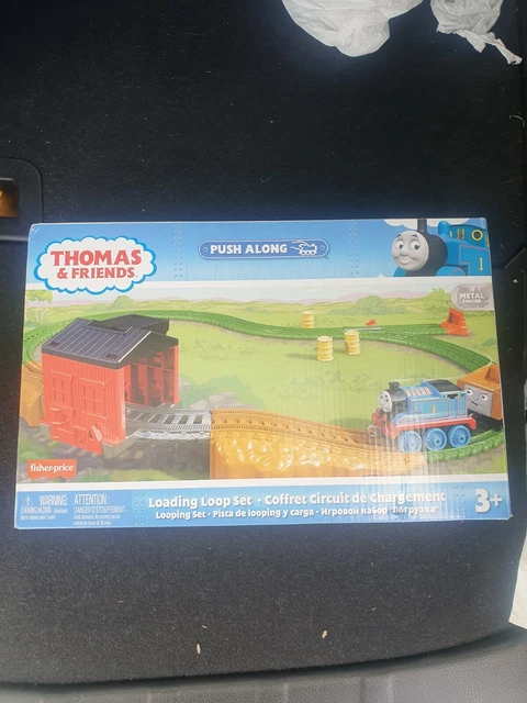 THOMAS & FRIENDS Loading Loop Playset with Push Along Metal Engine NEW ...