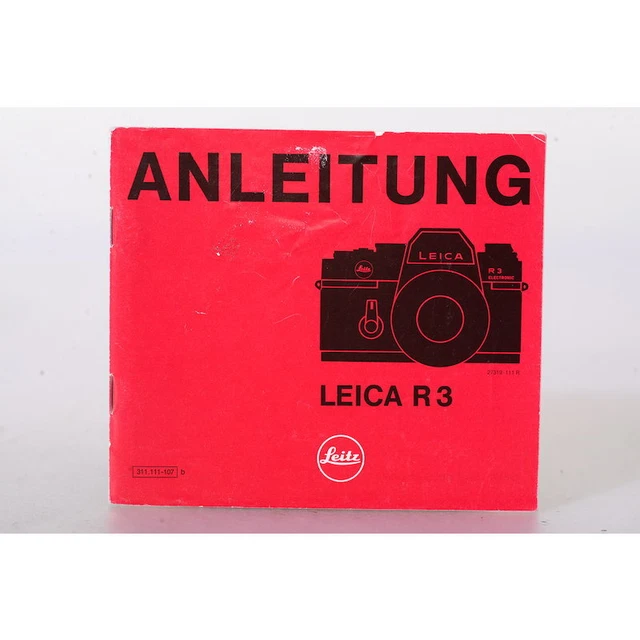 LEITZ/LEICA R3 MANUAL/INSTRUCTIONS for Use / Guide/German £17.13 ...