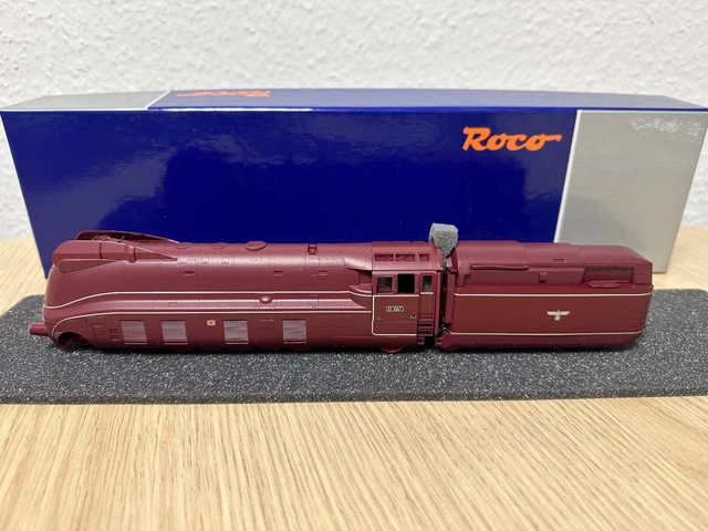 ROCO 79205 H0 Dampflok BR 01.10 DRB Rot Stromlinie AC DIGITAL SOUND ...