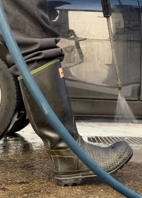 VINTAGE LINCOLN ARMASOL Jet Wash rubber wellington Boots Size 7 Fit Uk ...