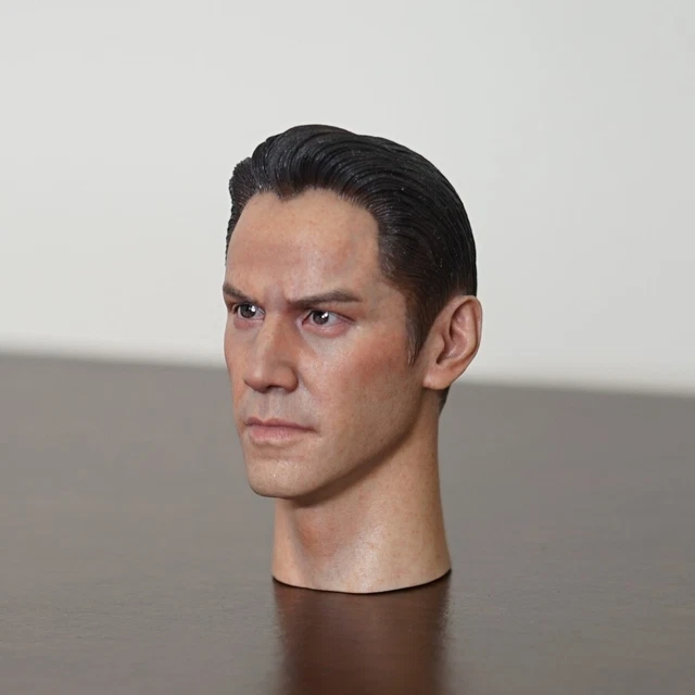 CUSTOM PAINTED 1/6 Neo Keanu Reeves Matrix Head Sculpt NOT Hot Toys ...