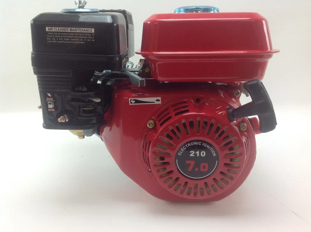 LAUNTOP PETROL ENGINE 208cc 7hp HORIZONTAL TAPERED SHAFT £198.58 ...