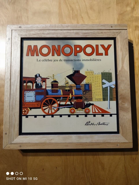 JEU DE SOCIÉTÉ Monopoly Nostalgie en bois Parker Brothers 2001 NEUF en ...