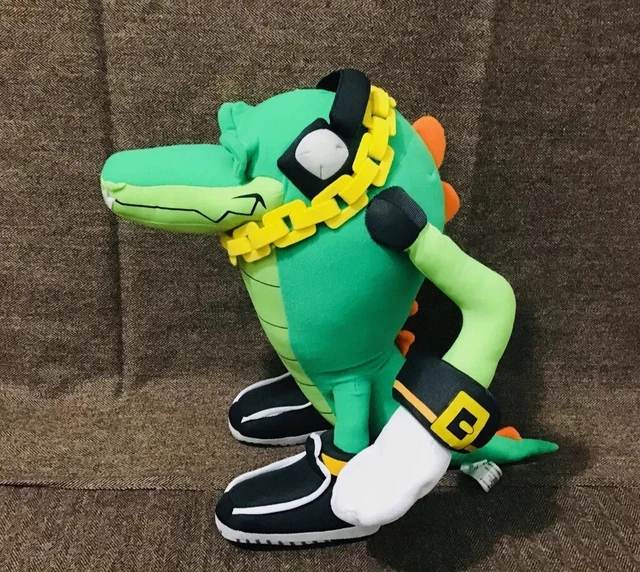 GREAT EASTERN SONIC the Hedgehog 15” Vector the Crocodile Stuffed Plush ...