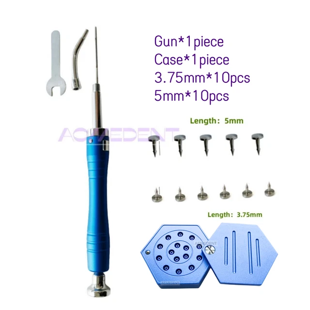 DENTAL GBR BONE TAC Pins Gun Tacks Membrane Guide Auto Tacs Tacker ...