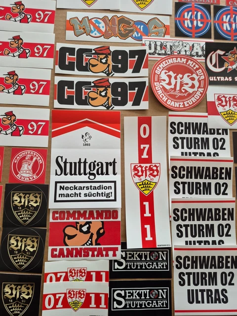 ULTRAS VFB STUTTGART Cannstatter Kurve Aufkleber Sammlung CC97 Kleber ...