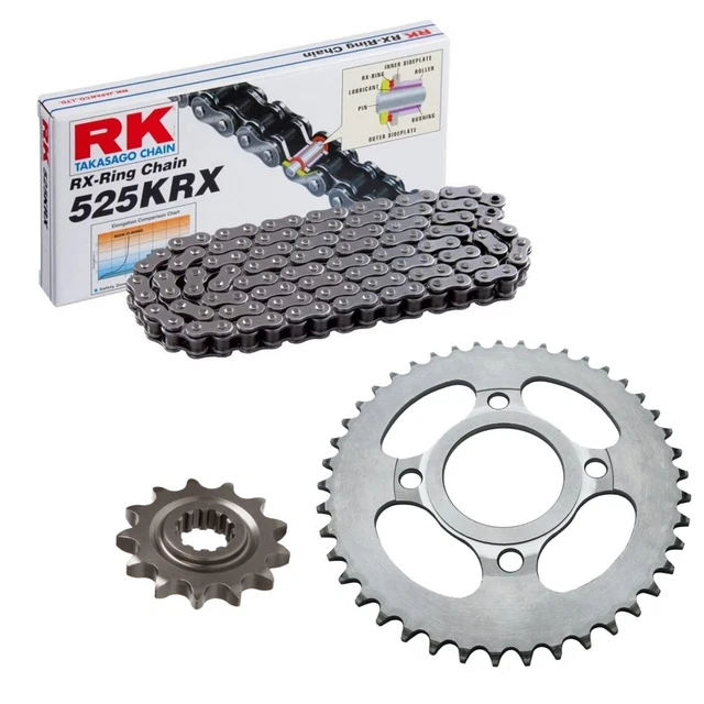 HONDA XRV750 AFRICA Twin RD07 1993 RK 525 KRX RX-Ring Chain & Sprocket ...
