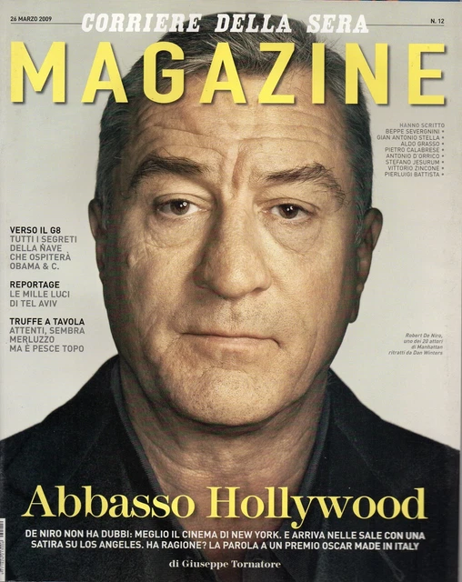 MAGAZINE 2009 12.ROBERT De Niro & Hollywood,Barbara D’Urso,Gianni ...